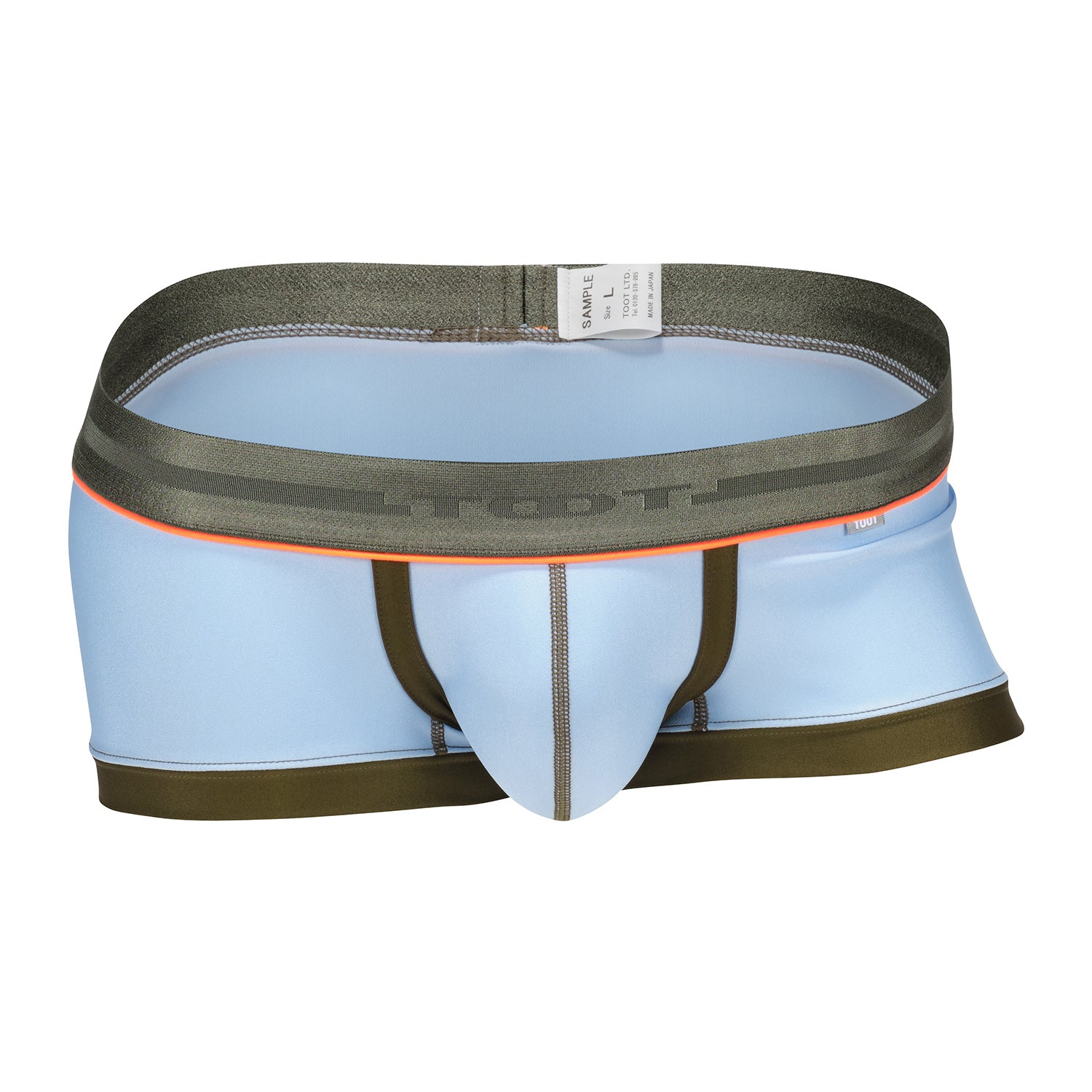 Orange-Hoop Silky Boxer